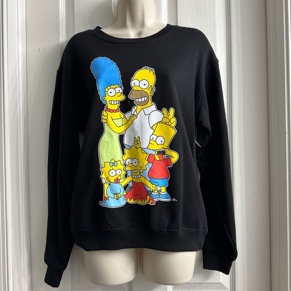 Sweaters | The Simpsons Family Black Sweater | Poshmark
